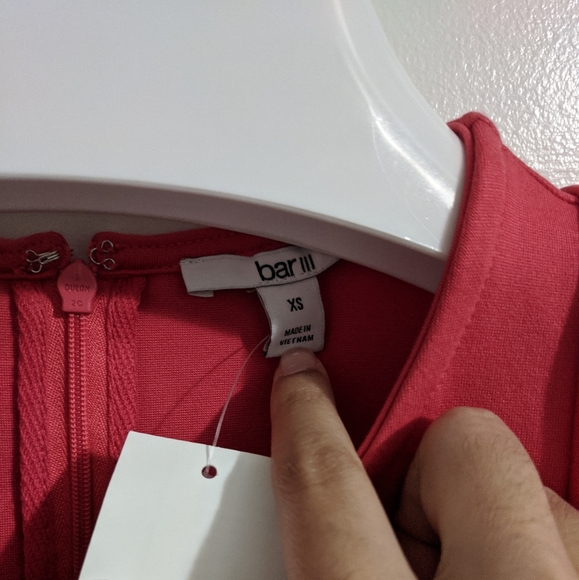 Bar III | Dresses | Nwt Bar Iii Coral Fit Flare Dress Dark Starfish ...